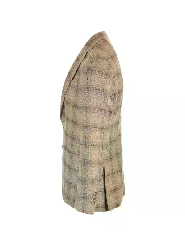 AL DUCA D’AOSTA 1902 Tartan-check Notched-lapel Blazer