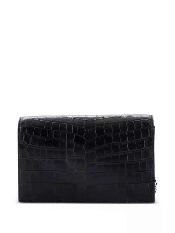 Saint Laurent Monogram Tassel Chain Wallet - Black
