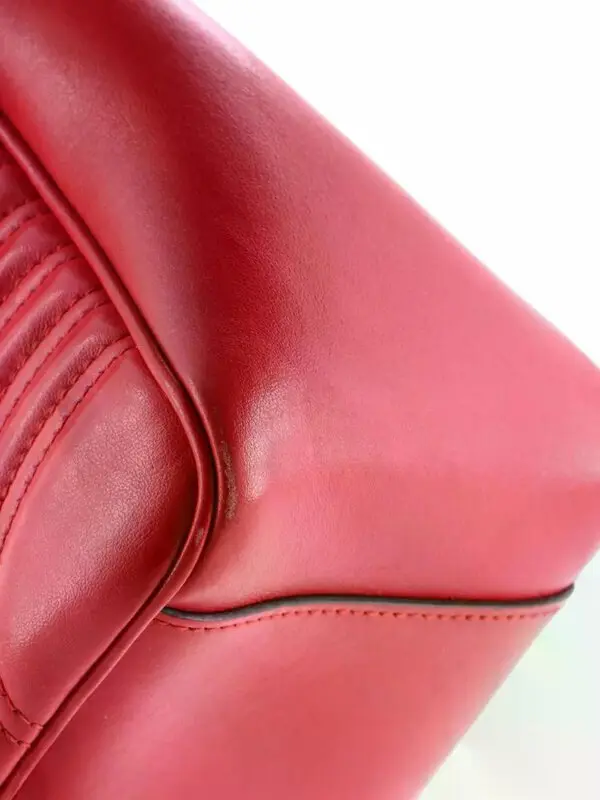 Gucci Matelassé Leather Small Satchel - Red