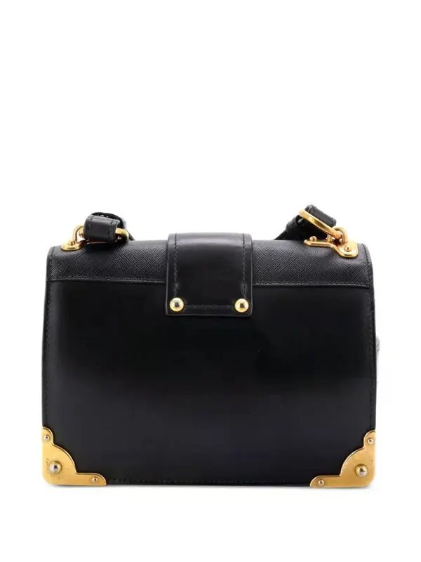 Prada Animalier Cahier Leather Small Crossbody Bag