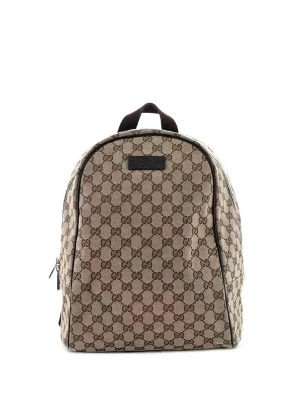 Gucci Gg Canvas Zip Around Travel Backpack