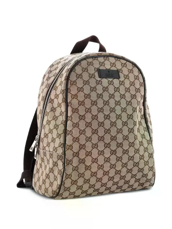 Gucci Gg Canvas Zip Around Travel Backpack