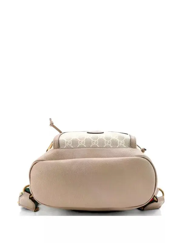 Gucci Interlocking G Patch Drawstring Flap Backpack