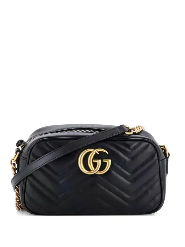 Gucci Matelassé Leather Shoulder Bag - Black