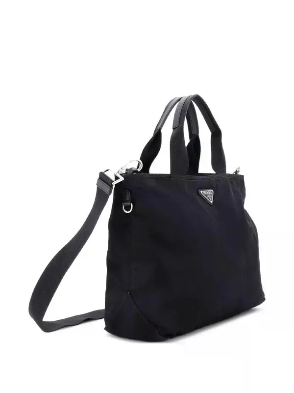 Prada Vela Convertible Tessuto Small Tote Bag