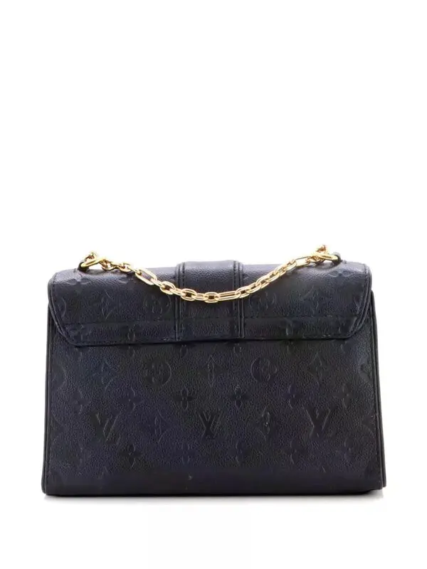 LOUIS VUITTON Saint Sulpice Handbag Monogram Empreinte Leather Pm - Black