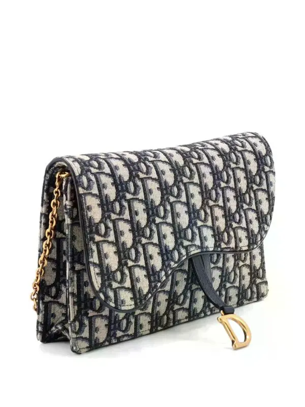 Dior Saddle Chain Clutch Bag