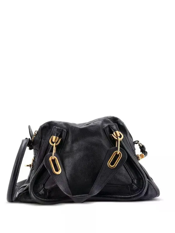 Chloé Paraty Quilted Leather Shoulder Bag - Black