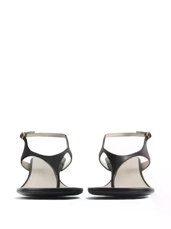 MUGLER Thong-strap Slingback Sandals - Black