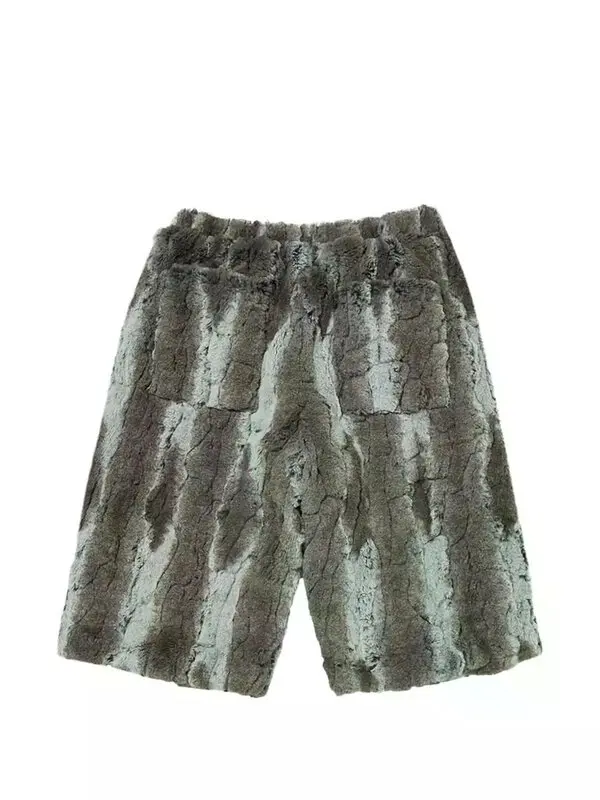 THUG CLUB Tc Bone Faux-fur Shorts