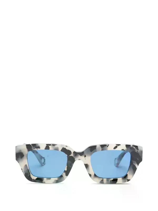CHARLES JEFFREY Topsy Turvy Rectangle Sunglasses - Grey