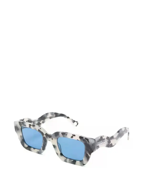 CHARLES JEFFREY Topsy Turvy Rectangle Sunglasses