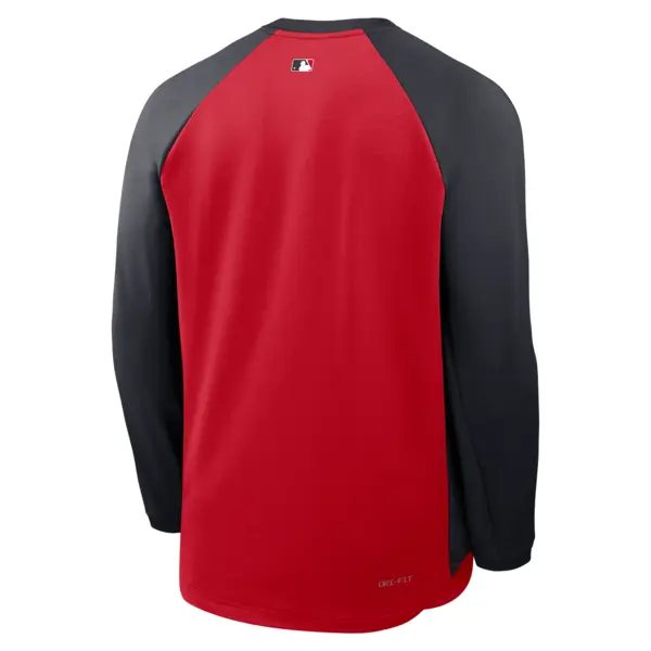Nike Cleveland Guardians Dri-fit Authentic Collection Pullover Crew - Red