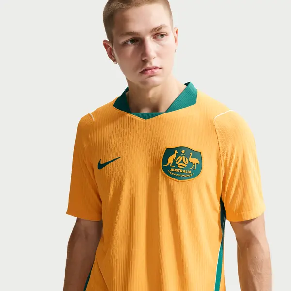 Nike Australia 2026 Match Home Aero-fit Soccer Authentic Jersey - Brown