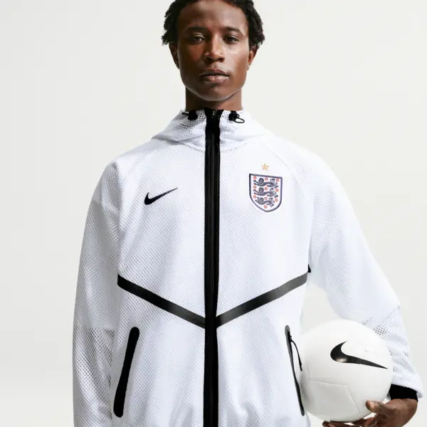 Nike England Dri-fit Soccer Anthem Jacket - White