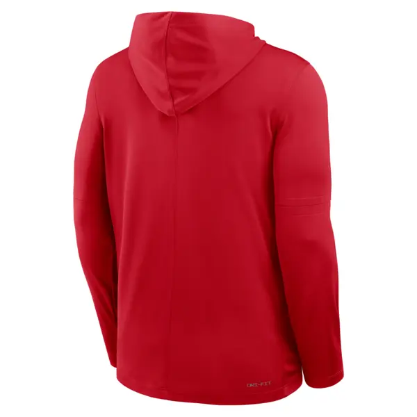 Nike Cincinnati Reds Authentic Collection Dri-fit Mlb Long-sleeve Hooded Top
