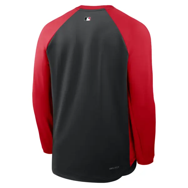 Nike Cincinnati Reds Authentic Collection Dri-fit Pullover Crew - Black