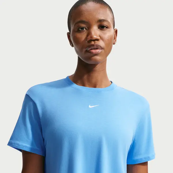 Nike Relaxed Dri-fit Cropped Short-sleeve Top - Blue