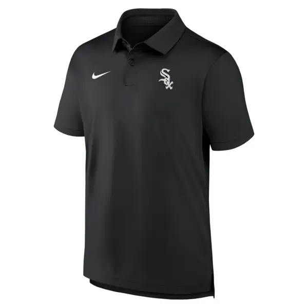 Nike Chicago White Sox Tour Dri-fit Mlb Polo - Black