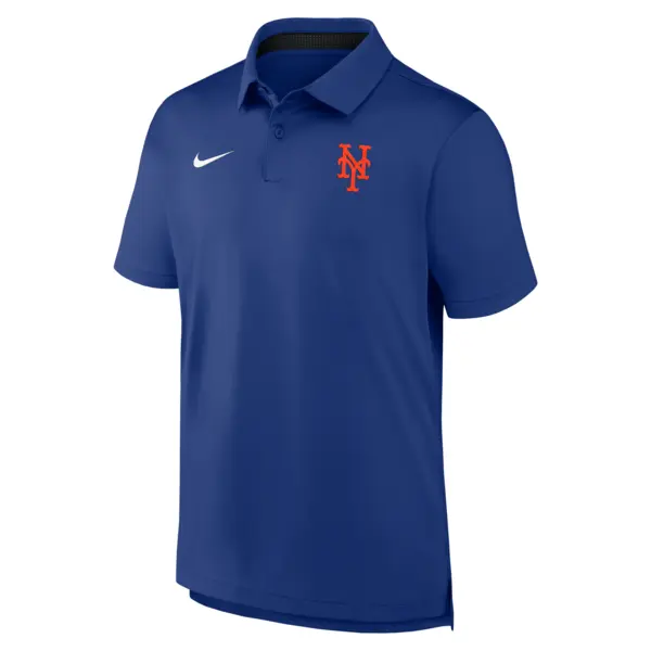 Nike New York Mets Tour Dri-fit Mlb Polo - Blue