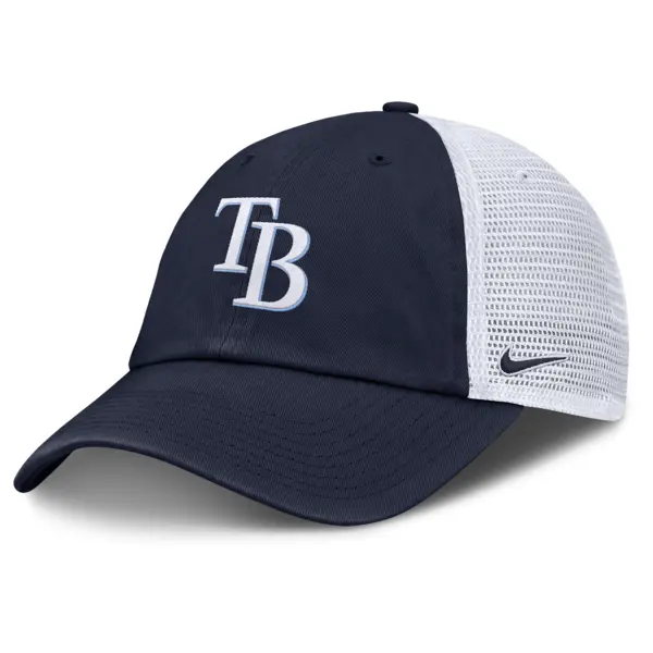 Nike Tampa Bay Rays Club Trucker Adjustable Hat - Blue