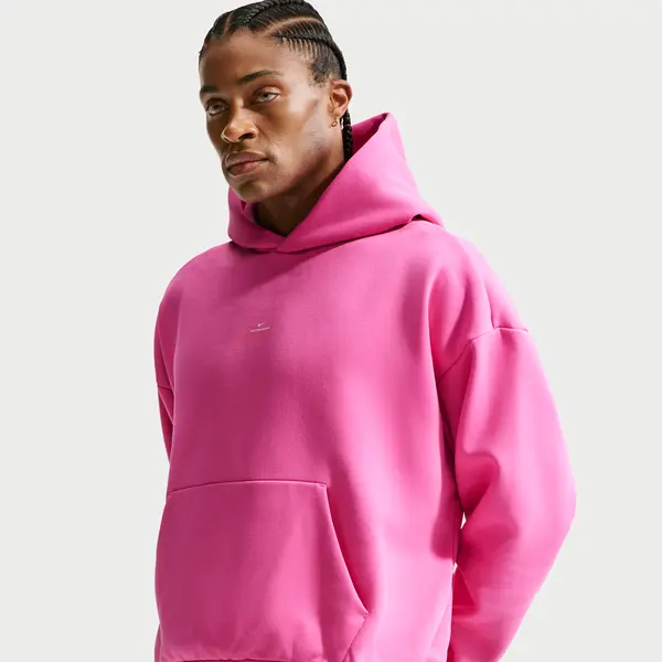 Nike Standard Issue Therma-fit Brushed Basketball Pullover Hoodie - Pink