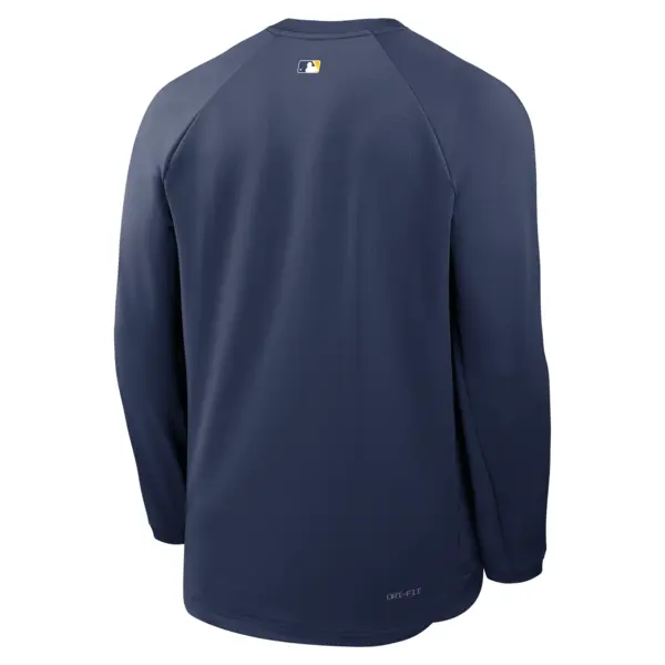 Nike Milwaukee Brewers Authentic Collection Dri-fit Pullover Crew