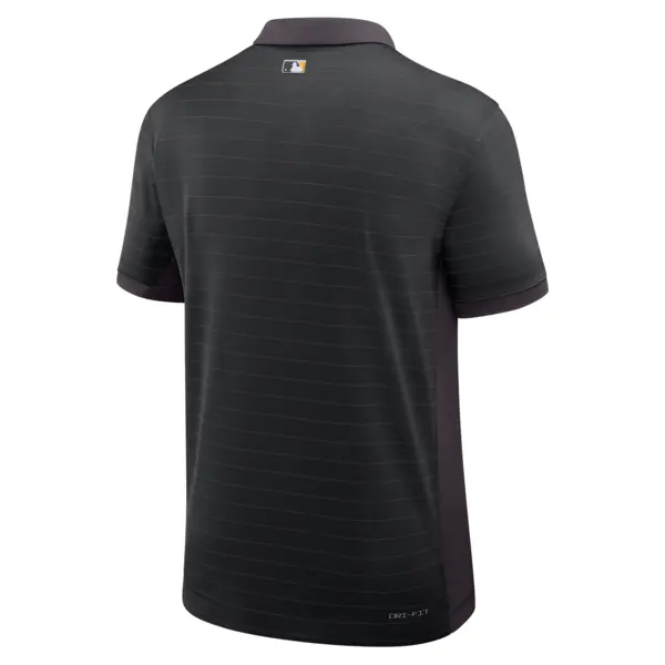 Nike Pittsburgh Pirates Authentic Collection Striped Victory Dri-fit Mlb Polo