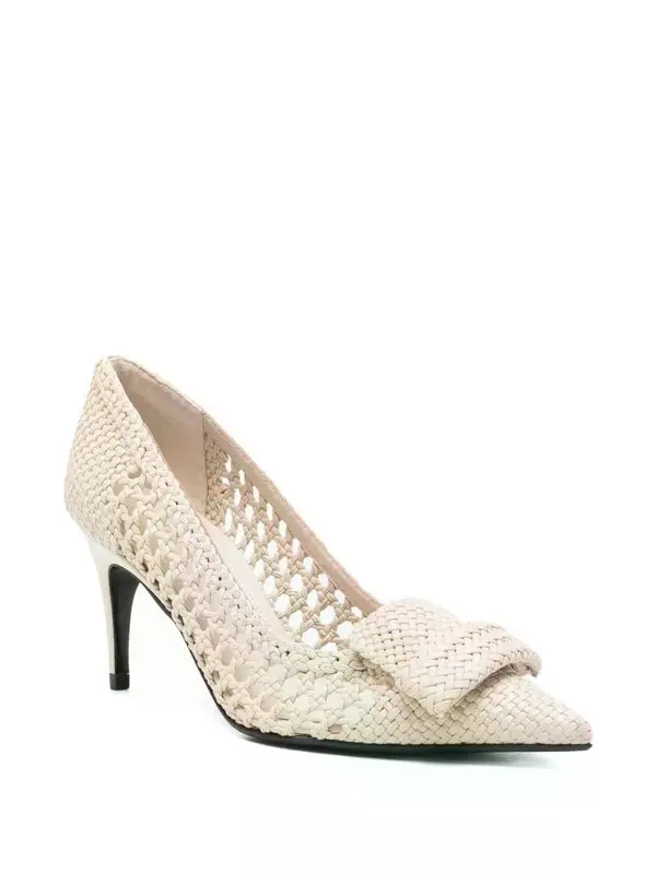 SERGIO ROSSI Braided Woven Pumps - Neutrals