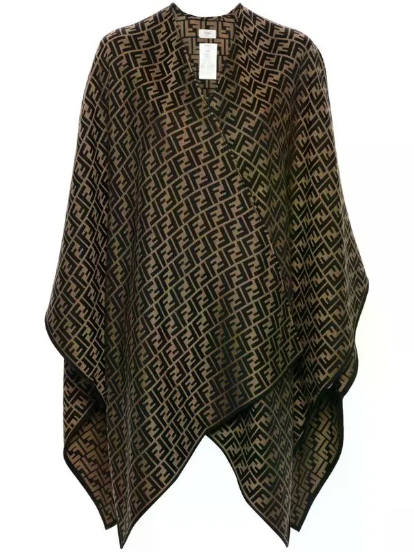 Fendi Ff-jacquard Poncho
