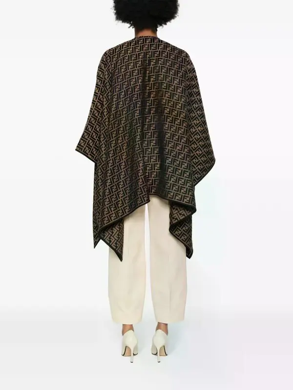 Fendi Ff-jacquard Poncho