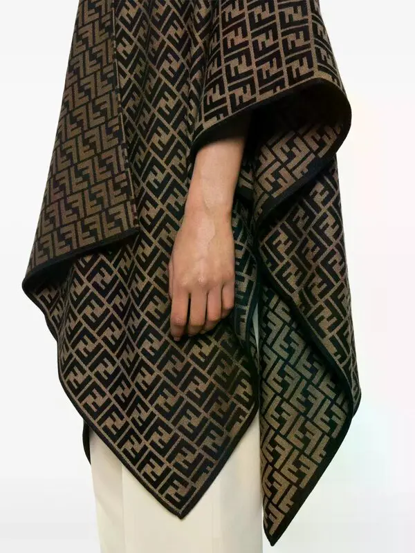 Fendi Ff-jacquard Poncho