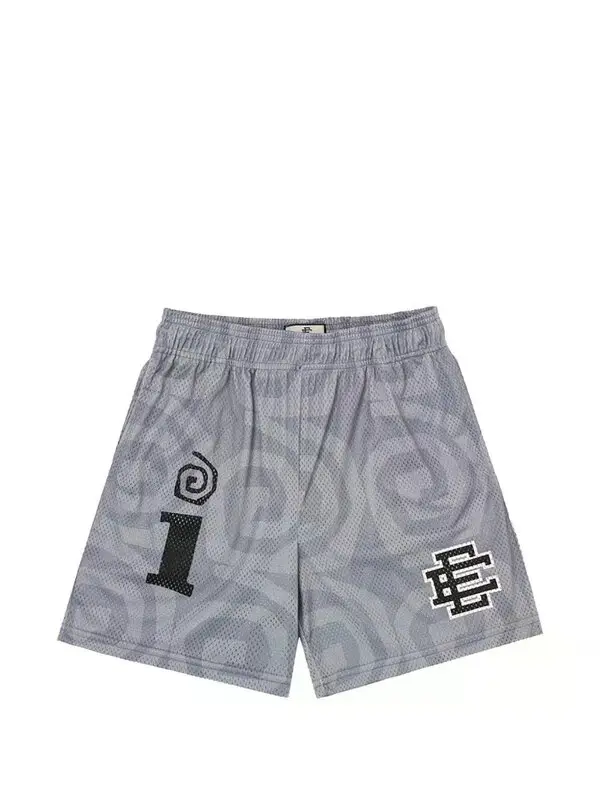 ERIC EMANUEL X Interscope Records Logo-print Mesh Shorts