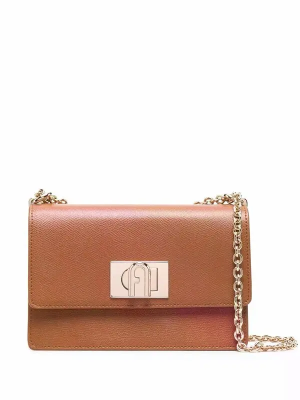Furla 1927 Shoulder Satchel Bag - Brown