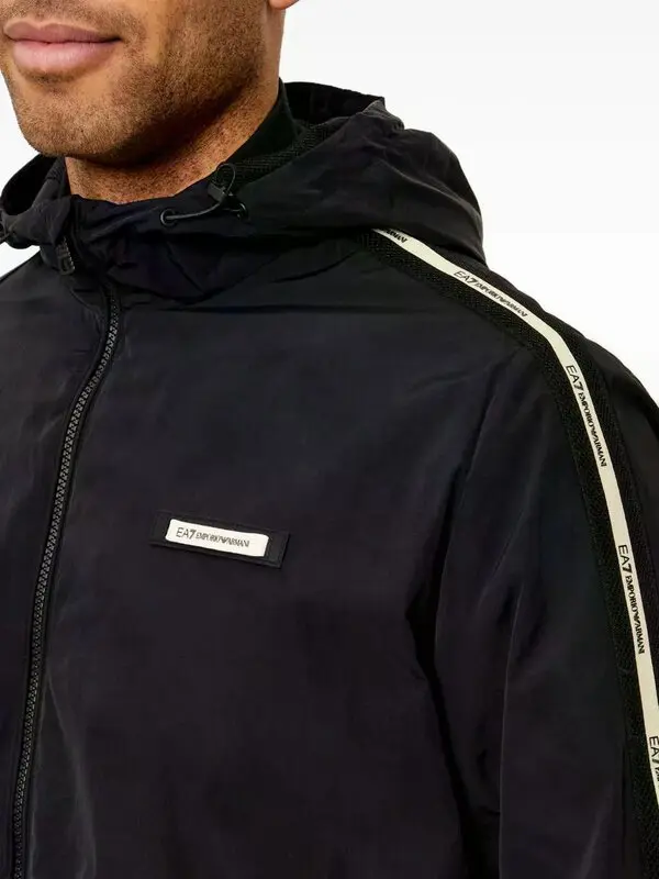 EA7 Logo-tape Hooded Jacket