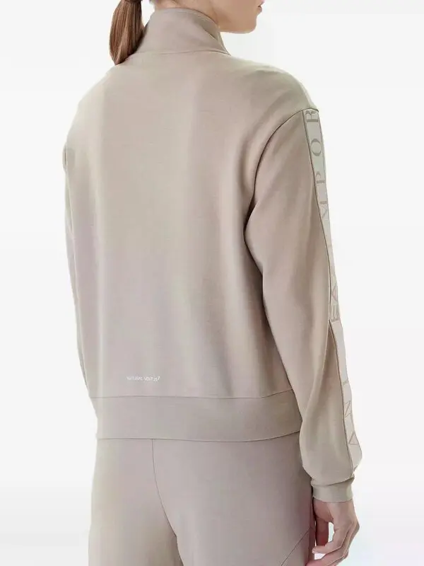 EA7 Logo Print Zip Sweatshirt