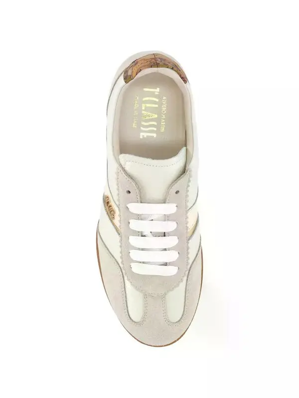 ALVIERO MARTINI 1° CLASSE Geo Map-print Panel Sneakers