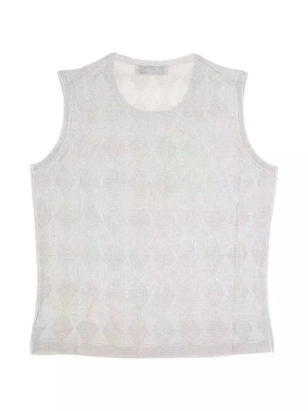 GRAN SASSO Sleeveless Jacquard Tank Top