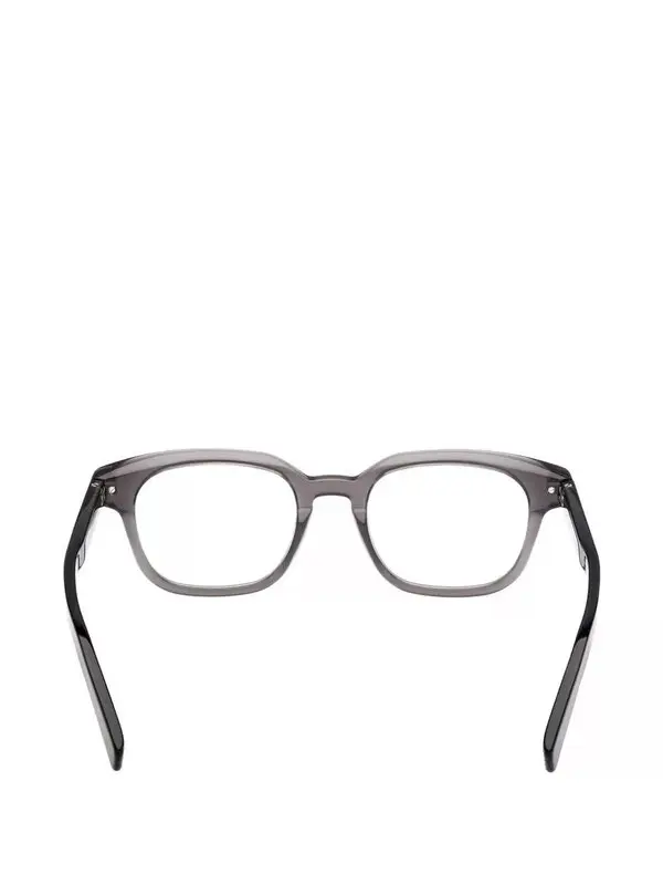 Zegna Rectangle-frame Glasses - Grey