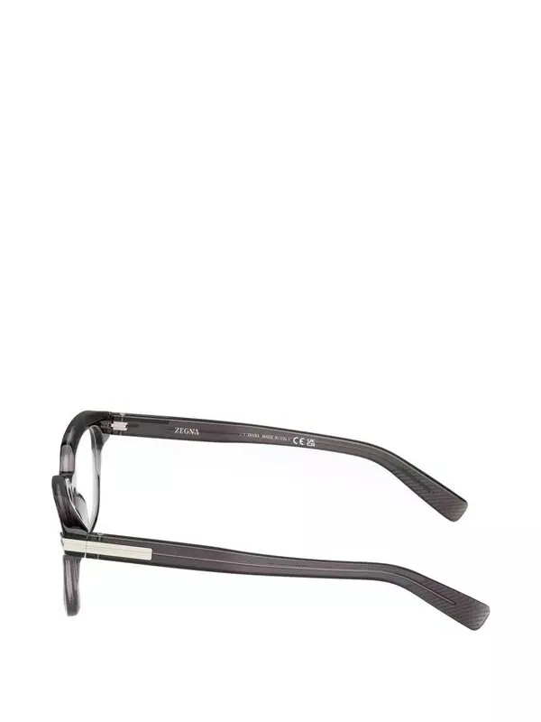Zegna Rectangle-frame Glasses - Grey