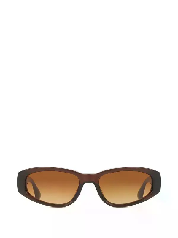 Chimi Geometric Frame Sunglasses - Brown