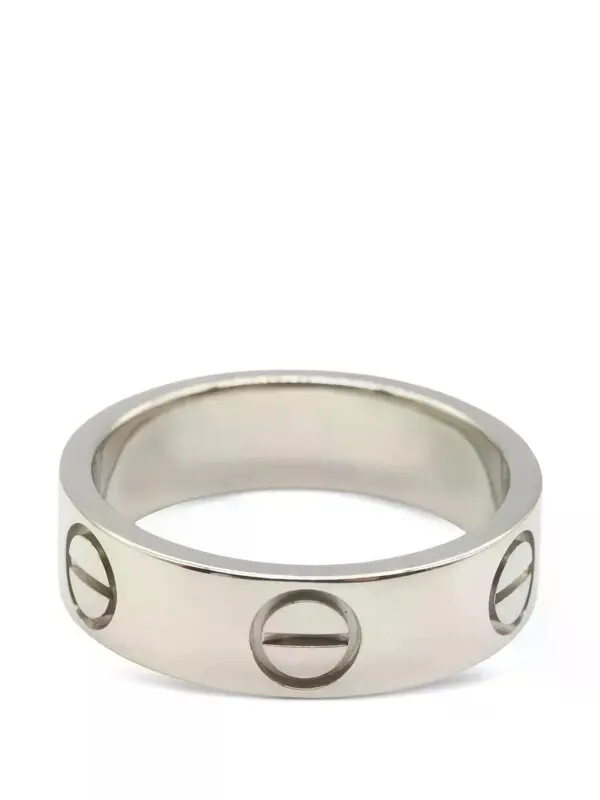 Cartier 18k White Gold Love Ring - Silver