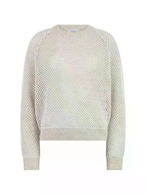 Peserico Open-knit Raglan-sleeve Sweater