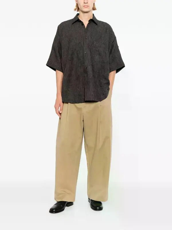 JAN JAN VAN ESSCHE Striped Short-sleeve Shirt