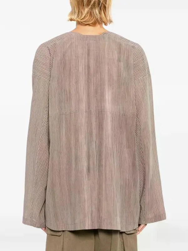 JAN JAN VAN ESSCHE Striped V-neck T-shirt