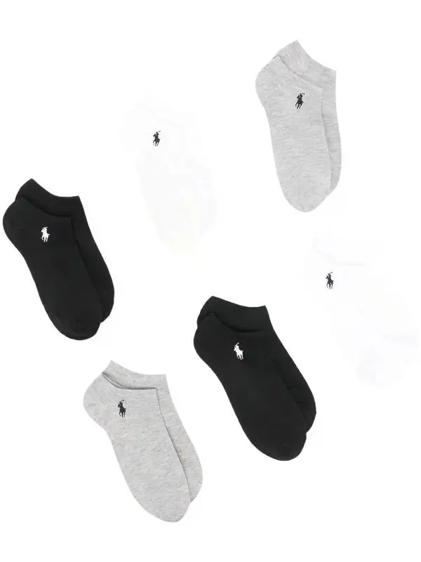 Polo Ralph Lauren 6 Pack Sports Socks - Grey