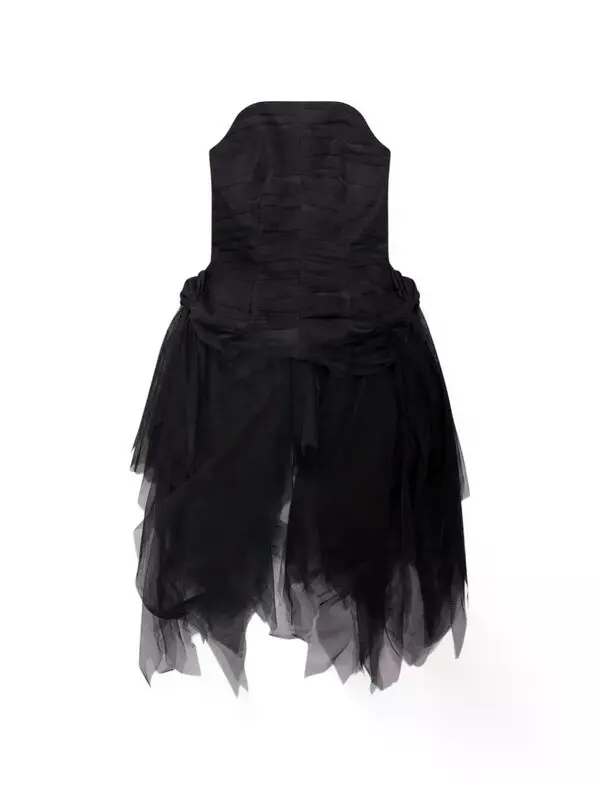 Matieres Fecales Layered Tulle Strapless Top