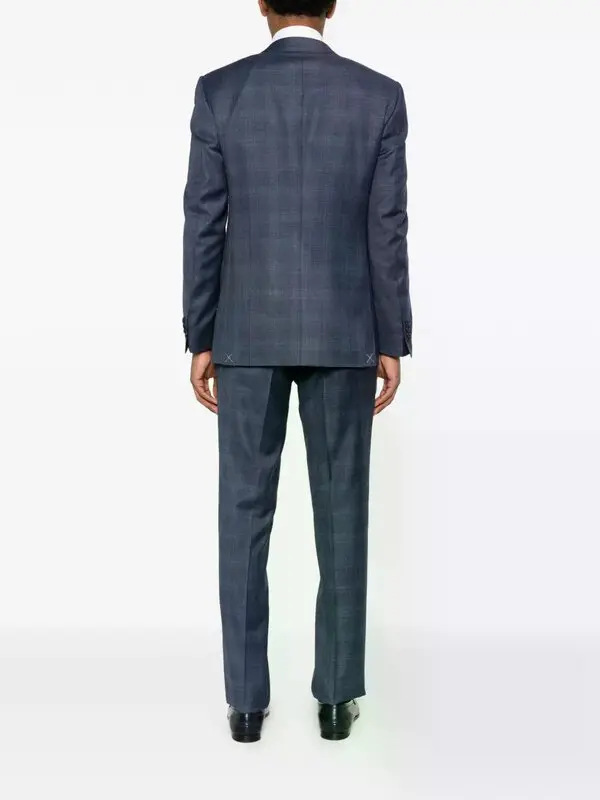 Canali Check-pattern Wool Suit