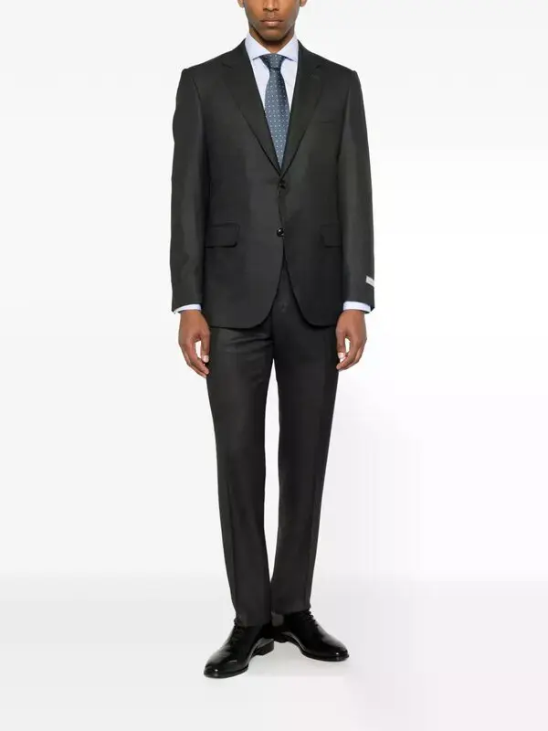 Canali Single-breasted Wool Suit - Grey