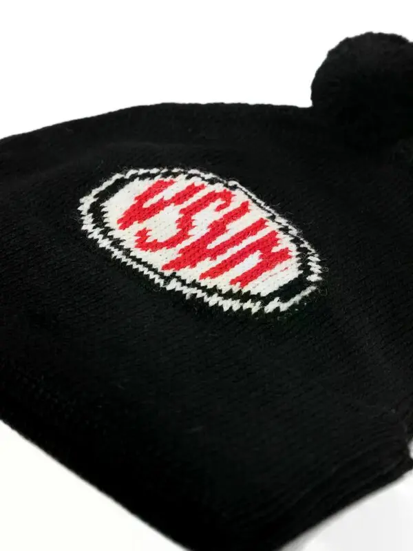 Visvim Logo-intarsia Pompom Beanie Hat